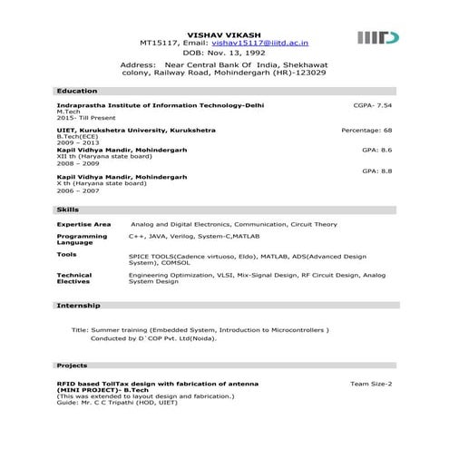 MTECH_VISHAVVIKASH | PDF