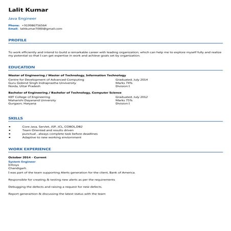 CV | DOC | Computing | Technology & Computing