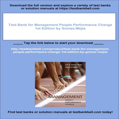 Management Global 14th Edition Robbins Test Bank | PDF