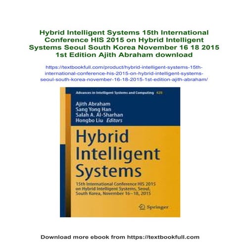 Hybrid Intelligent Systems 15th International Conference HIS 2015 on ...