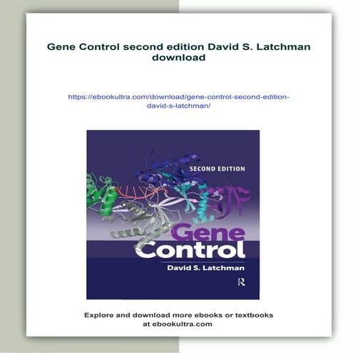 Gene Control second edition David S. Latchman | PDF