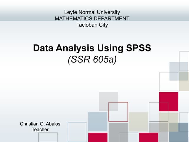 Application Of Excel And Spss Software For Statistical Analysis Biostatistics And Research