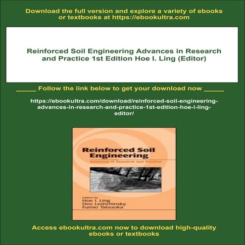 Reinforced Soil Engineering Advances in Research and Practice 1st ...