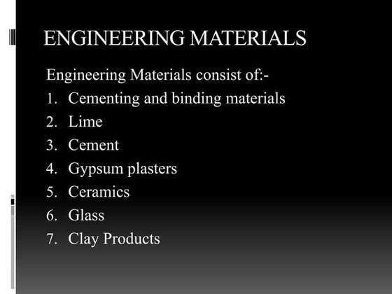 Lime - Classification, Properties, Uses | PPTX | Civil Engineering ...