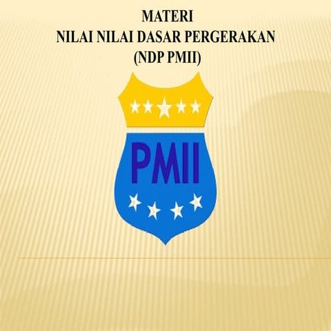 NDP Pergerakan Mahasiswa Islam Indonesia | PPTX