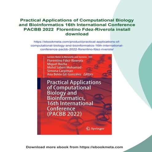 Practical Applications of Computational Biology and Bioinformatics 16th ...