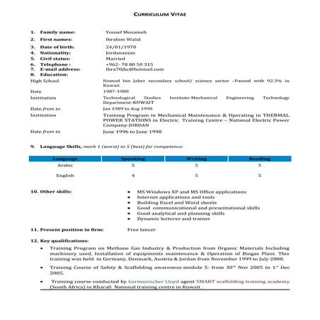 CV | DOC | Scuba Diving | Extreme Sports