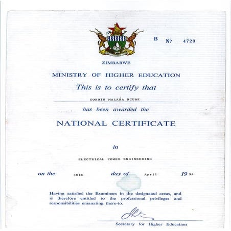2) National Certificate - Elect Engineering | PDF