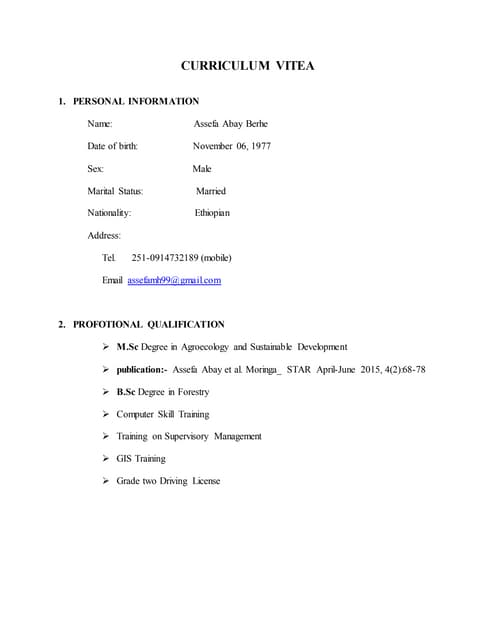 Genetu cv | PDF