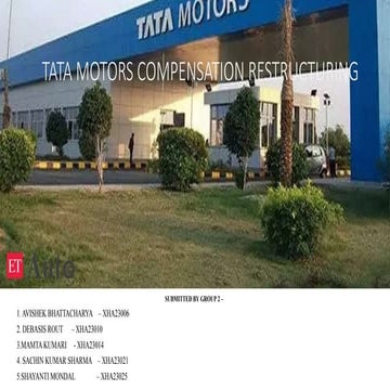 Tata motors compensation restructuring in India | PPT