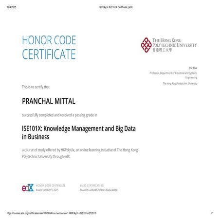 Knowledge Management and Big data | PPT