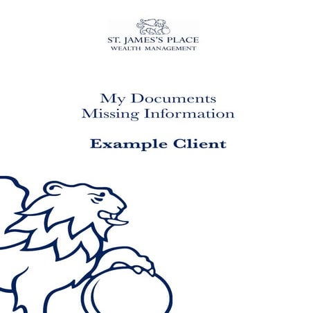 My Documents Missing Info (Example Client) | PDF | Life Insurance ...