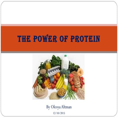 The power of protein | PPT