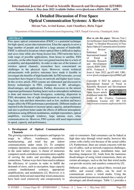 Optical wireless communication | PPT