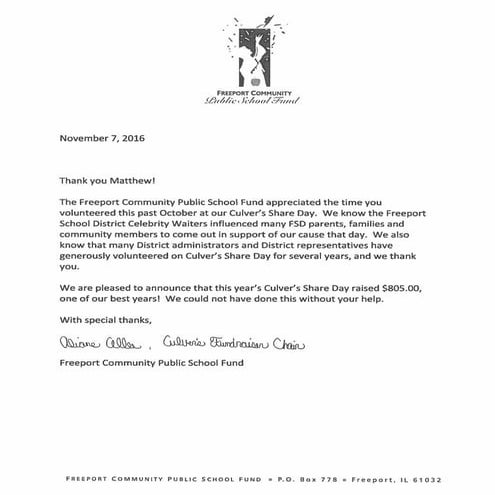 Recognition Letter for FSD Public School Fund 111416 | PDF