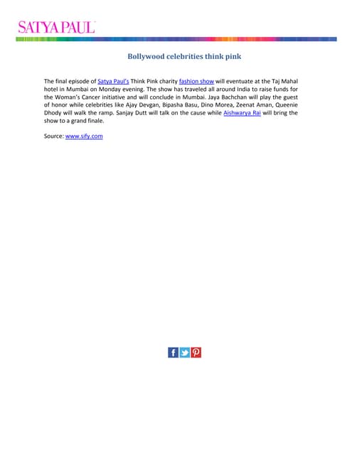 Satya Paul bags the prestigious IAFA award in London | PDF