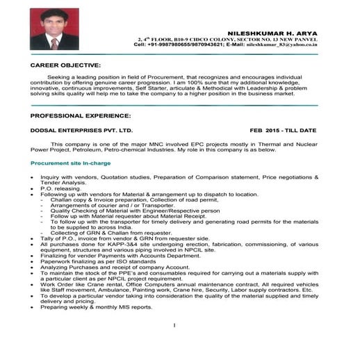 Nilesh resume pdf. | PDF