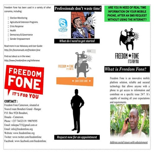 Freedom Fone flyers | PPT