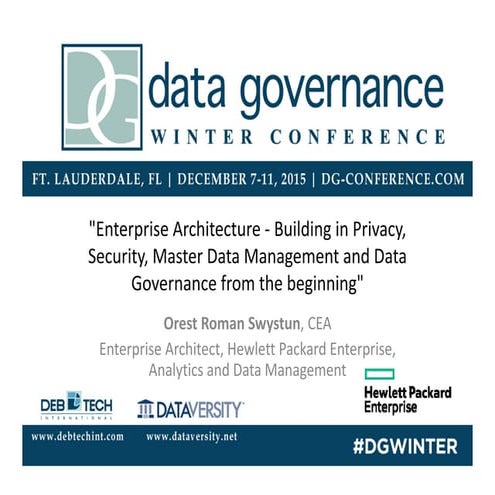 DGWinter2015-EA_MDM_DG_SEC_PRIVACY from the Beginning | PPT