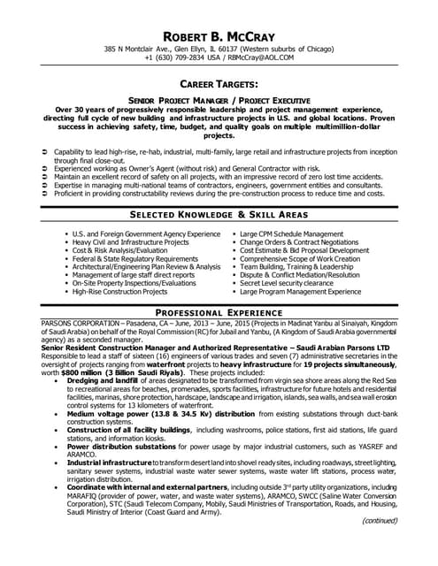 J Ewing Project Manager III Resume | DOCX | Civil Engineering Industry ...