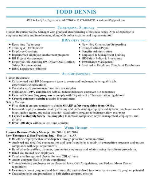 Vacek Steven SHRM-SCP Resume Final | PDF
