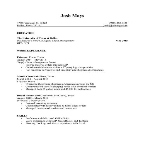 AAResume | PDF