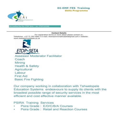 Training Offering | PDF