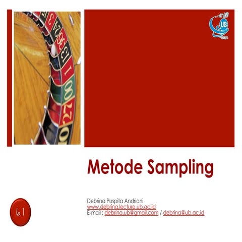 Metode-Metode Sampling Penelitian Ilmiah | PDF