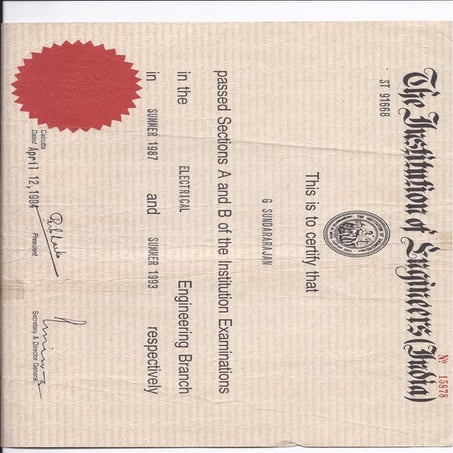 1. Engineering Certificate | PDF