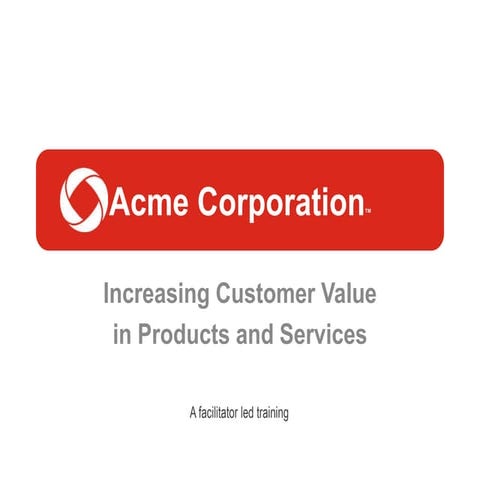 Bob Gmeindl - Acme Corporation Demo - 2016 | PPTX