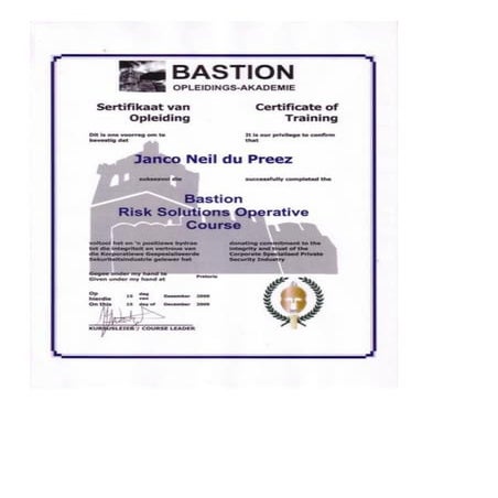 BASTION SERTIFIKAAT (1) | PDF