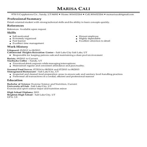 CV Amy Jaramazovic | DOCX