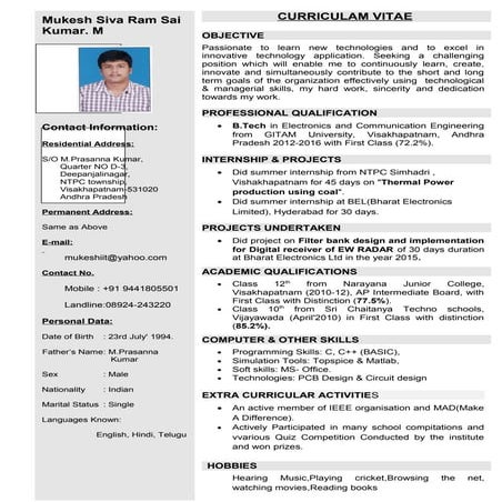 mukesh resume finalarial | PDF
