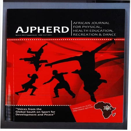 African Journal for Physical, Health Education, Recreation and Dance ...