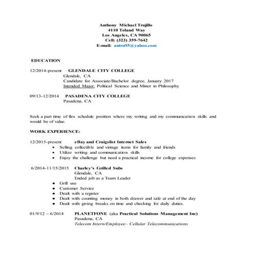 RevisedResume (2016) Anthony | DOCX