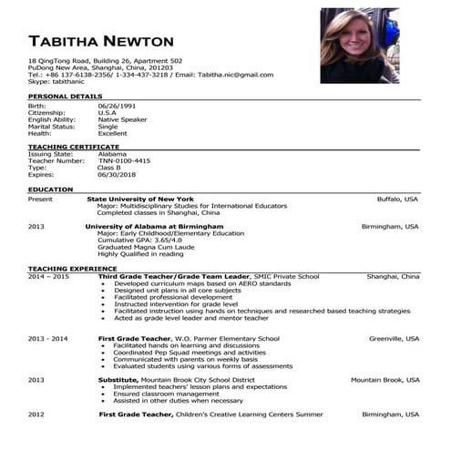 2015 Resume | PDF