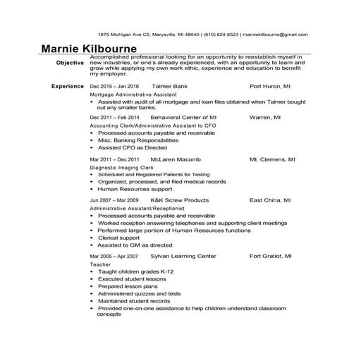 8.2.16 Angela Risher Resume 2 | PDF