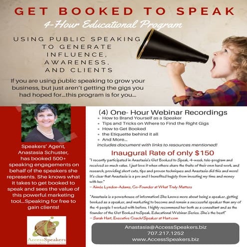 4-Hour Get Bkd to Speak Educational Program Flyer | PDF