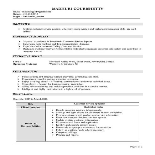 Resume Sujith Subramanian | DOC