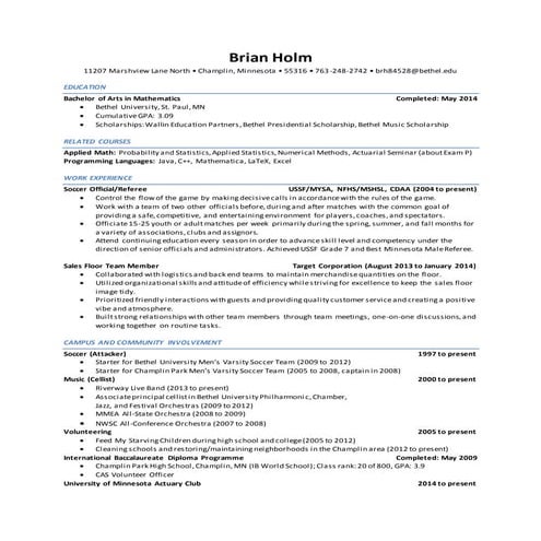 Current Resume | PDF