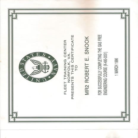 USN Gas Free Engineer | PDF