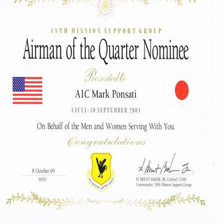 Airman of the Quarter | PDF