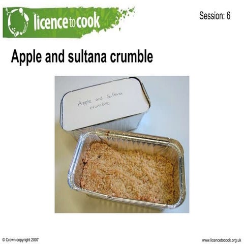 6a Apple Crumble | PPT
