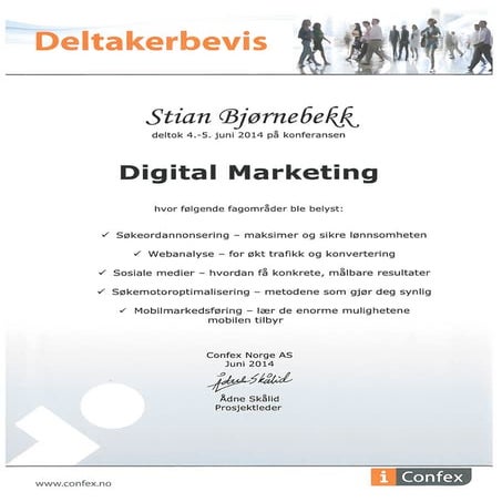 kursbevis-digmark-confex | PDF