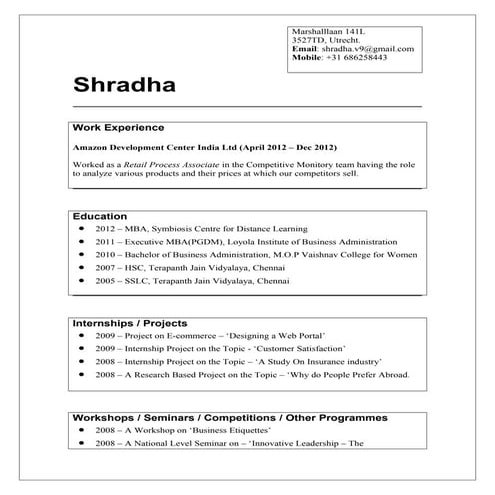 shradha_resume | DOC