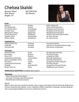 LM acting resume | PDF