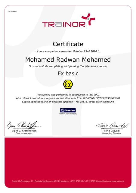 PCN L2 ET certificate | PDF