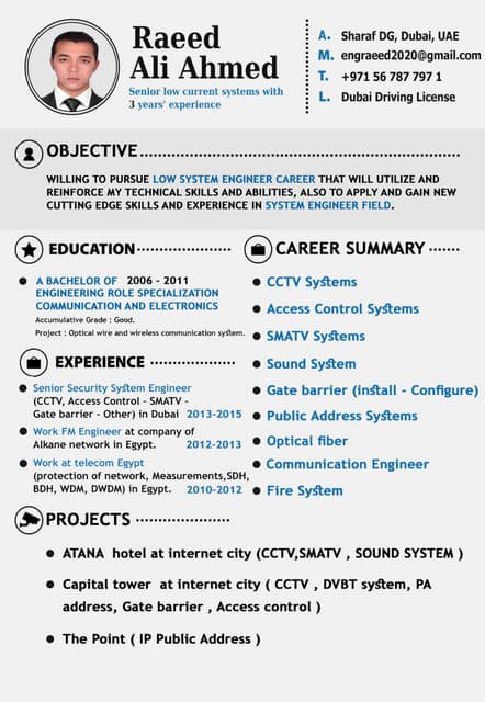 CV - ELV ENGINEER | PDF