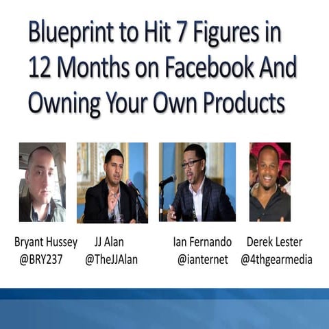 Blueprint to Hit 7 Figures in 12 Months on Facebook | PPT
