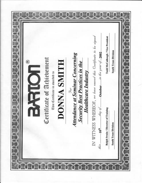 Certificate Dealing with Difficult People | PDF